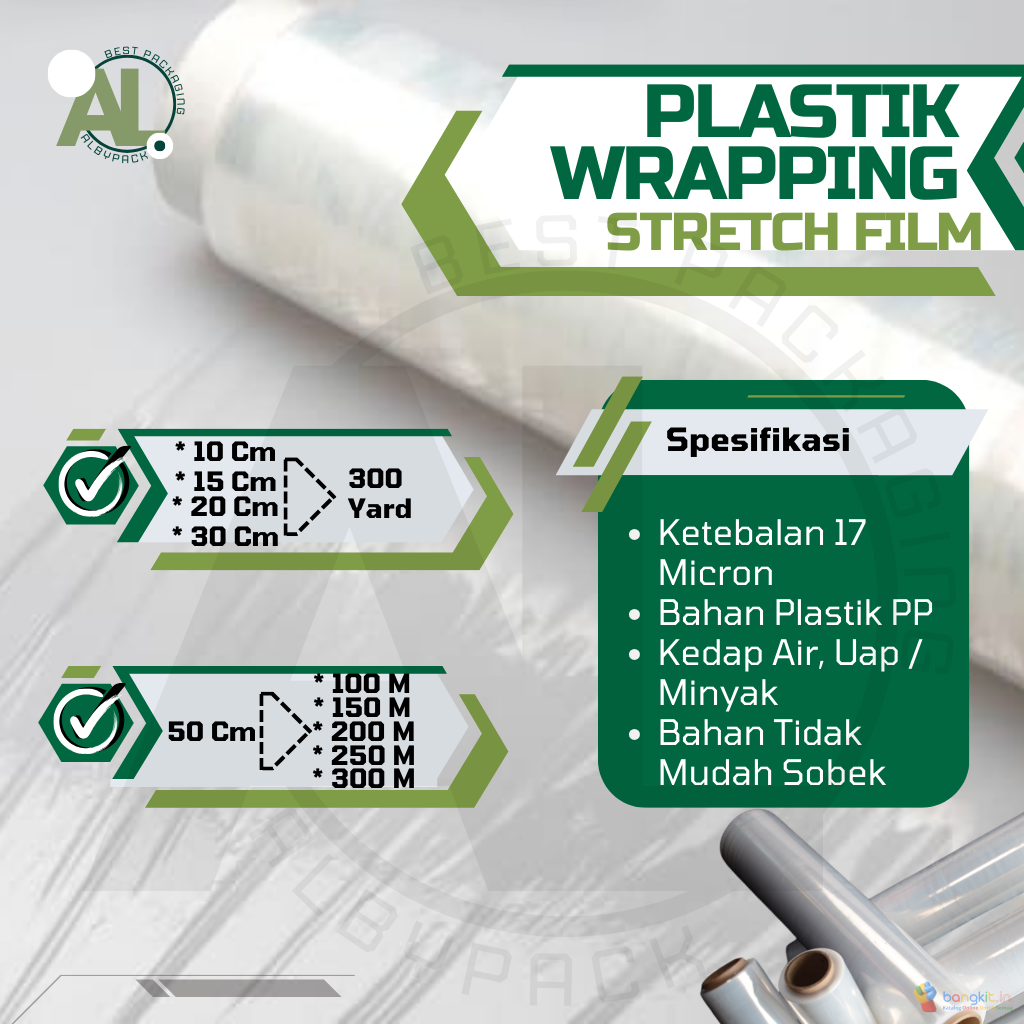 Plastik Wrapping / Wrapping Plastic / Wrapping Stretch Film Bening ...