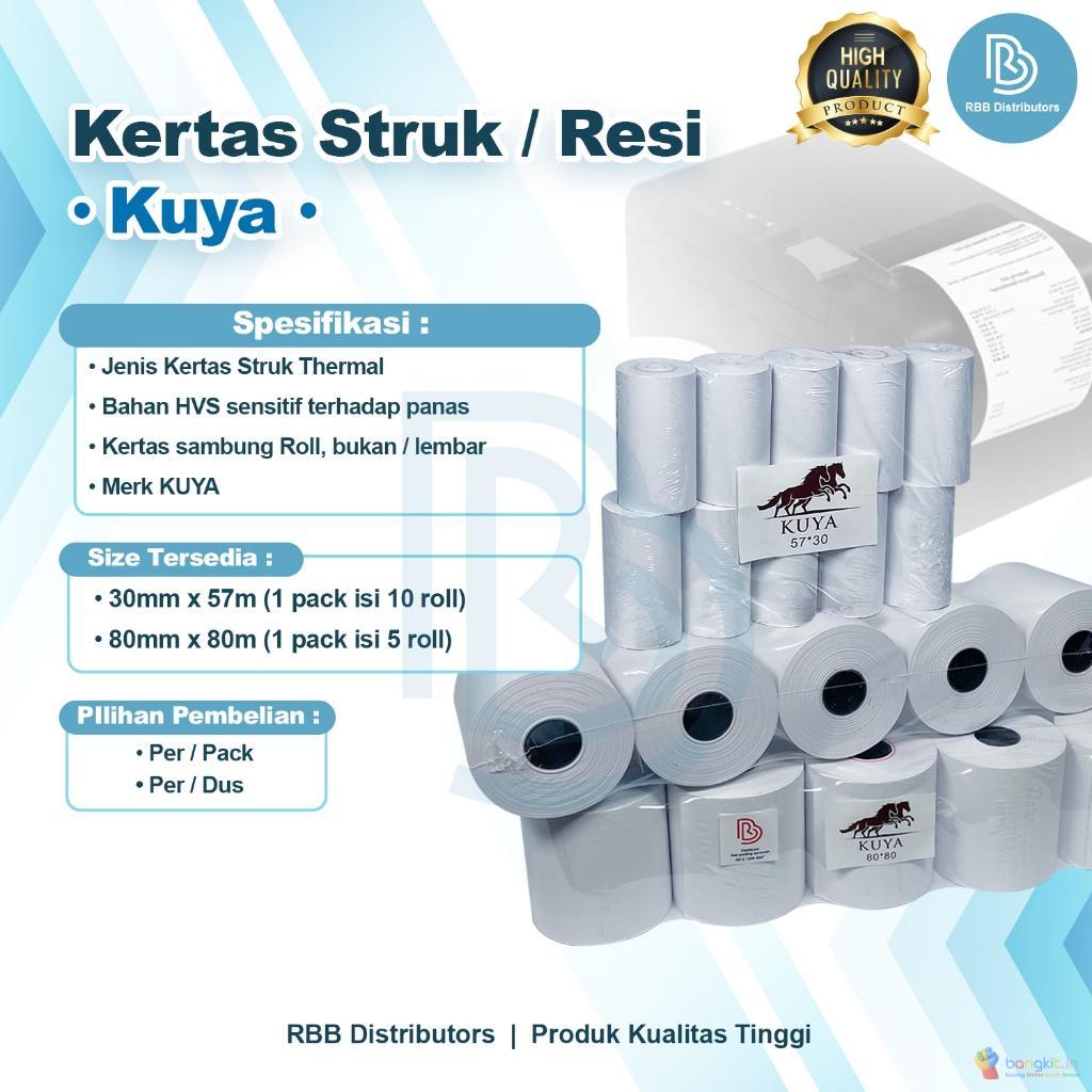 Kertas Struk / Kertas Resi / Paper Roll Ukuran 80mm x 80 Meter ...